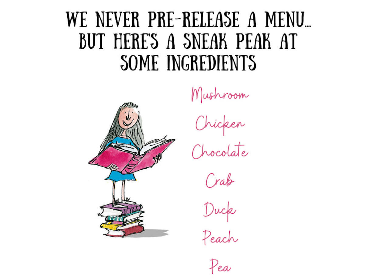 Belfast restaurant launches Roald Dahl themed menu | Dish Cult